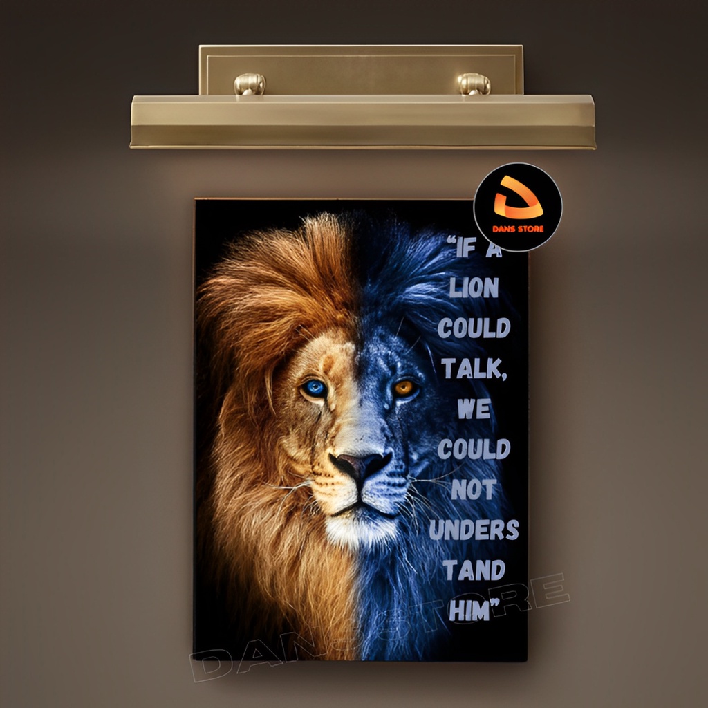Jual Poster Singa Dan Kata Motivasi Lion Quotes Hiasan Dinding ...
