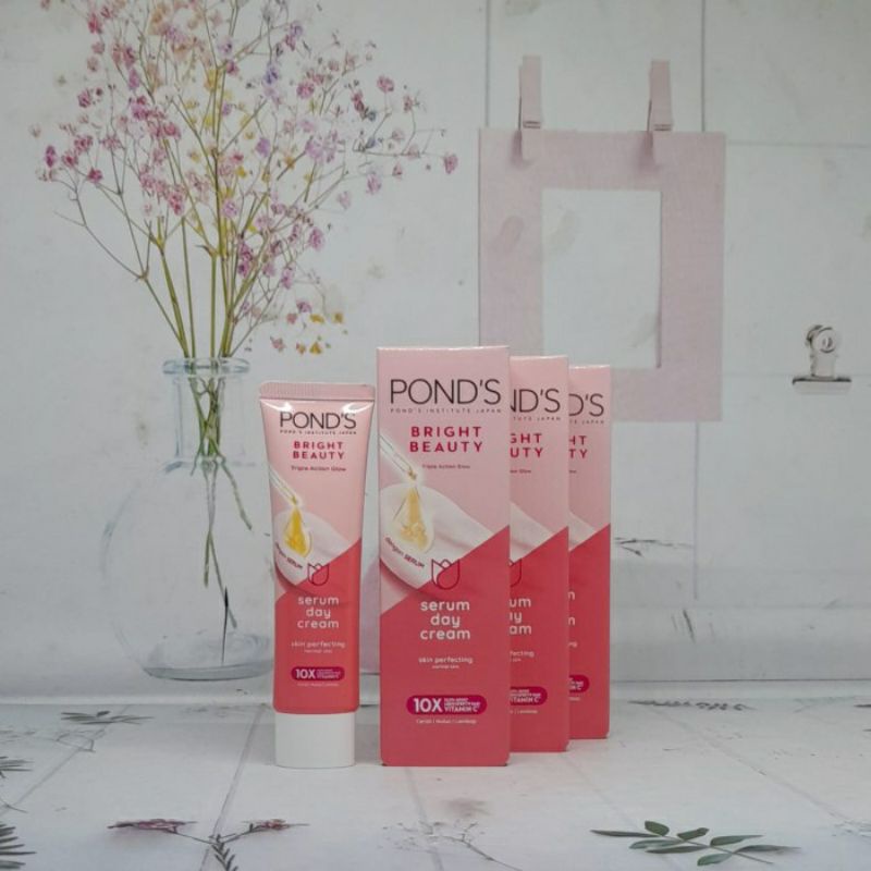 Jual Ponds Bright Beauty Serum Day Cream 20g~40g | Shopee Indonesia