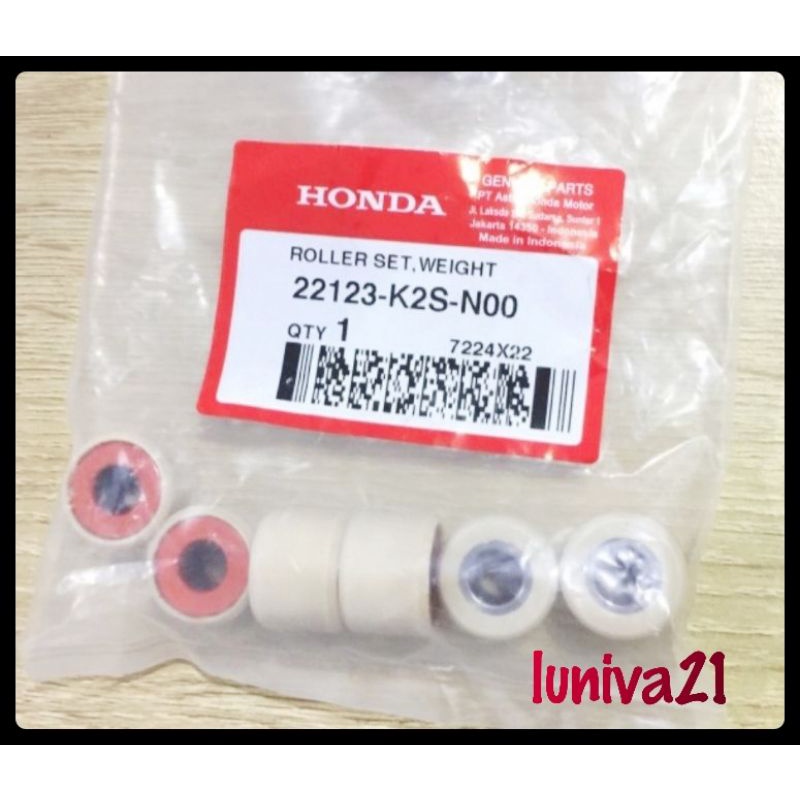 Jual Roller Set Honda Vario 160 Original 22123-K2S-N00 | Shopee Indonesia