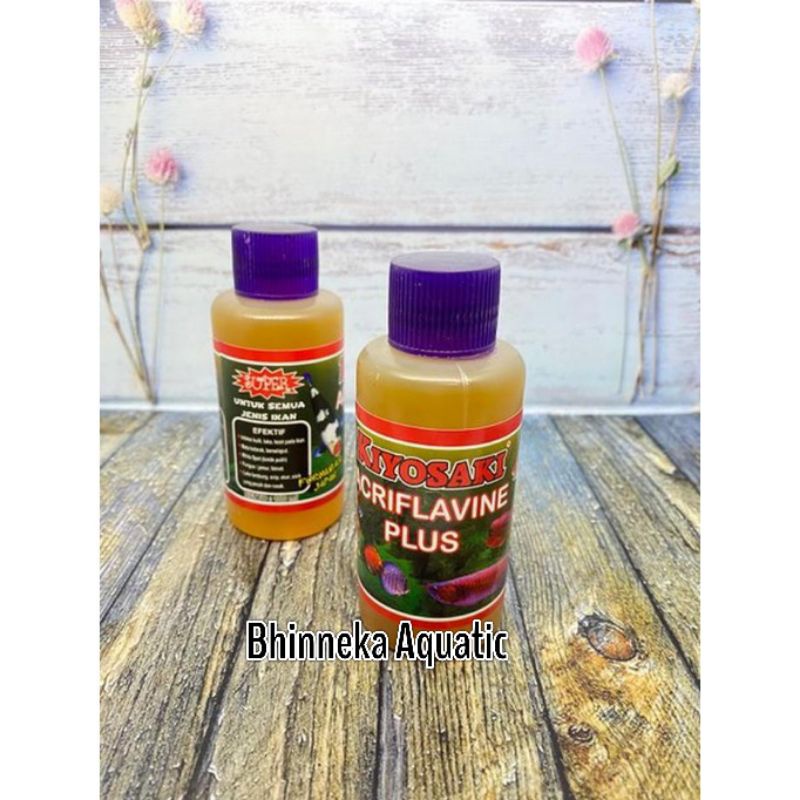 Jual Obat Ikan Hias ACRIFLAVINE Plus Kiyosaki 100ml Aquarium | Shopee ...