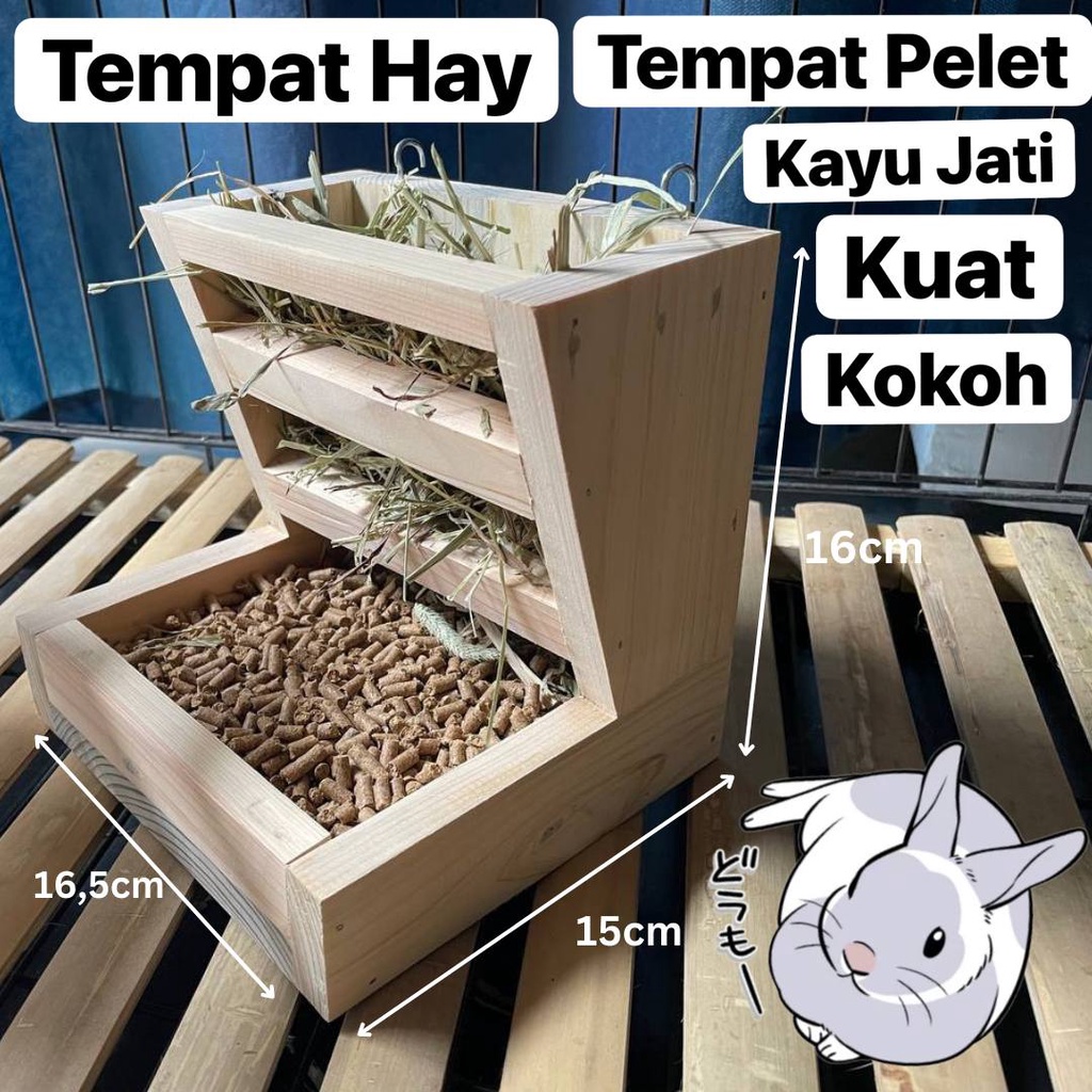 Jual Hay Rack Tempat Rumput Tempat Makanan Kelinci Guinea Pig ...
