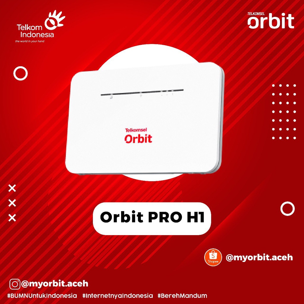 Jual Telkomsel Orbit Pro H1 Modem WiFi 4G High Speed Bonus Data | Shopee Indonesia