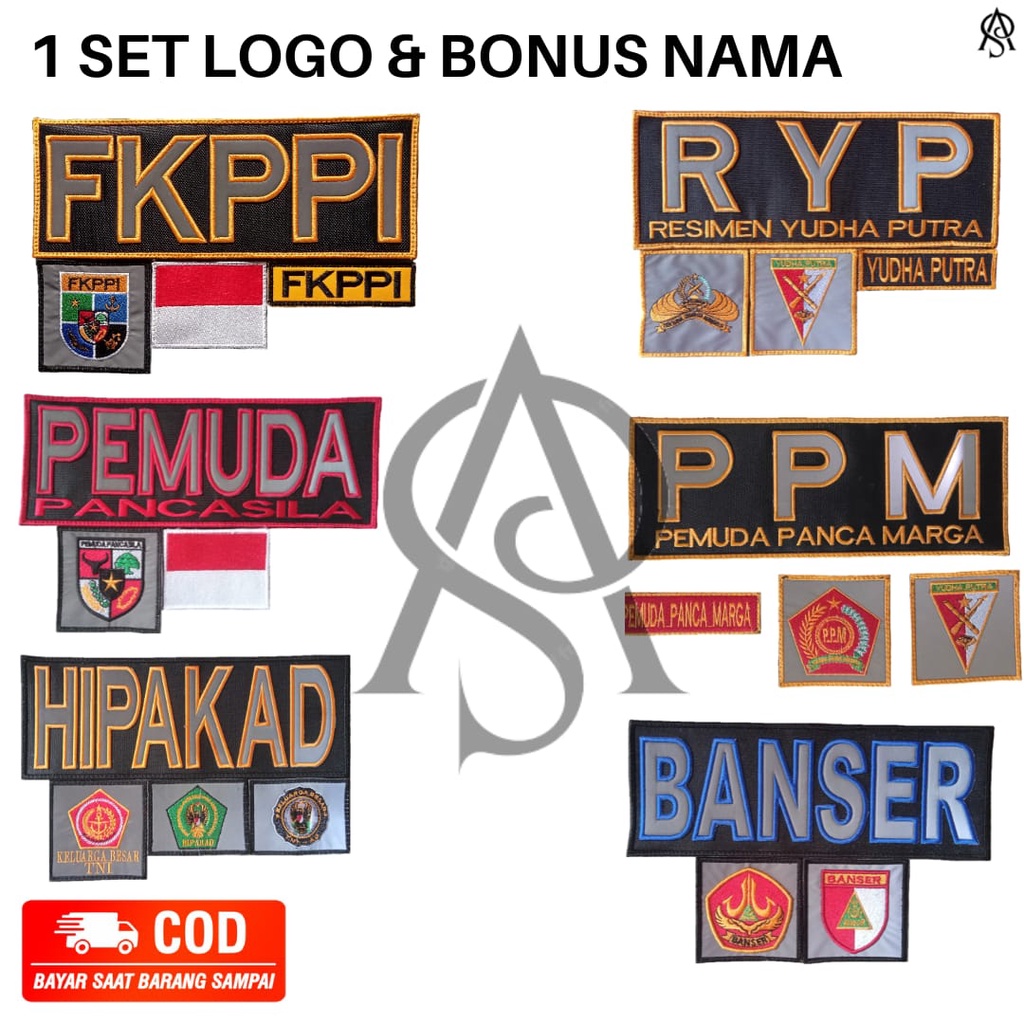 Jual LOGO fulset lengkap FKPPI/BANSER/PPM/RYP/HIPAKAD/PEMUDA PANCASILA ...