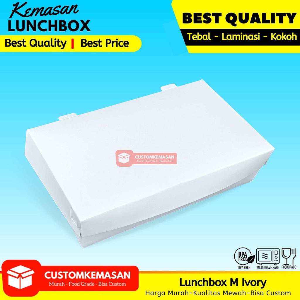 Jual Lunch Box M / Lunch Box Paper / Kemasan Fried Chicken / Kemasan ...