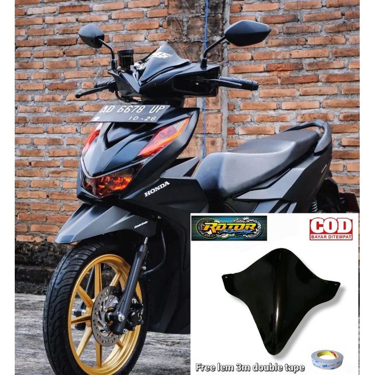 Jual Visor all new honda beat deluxe beat esp new bahan full akrilik ...