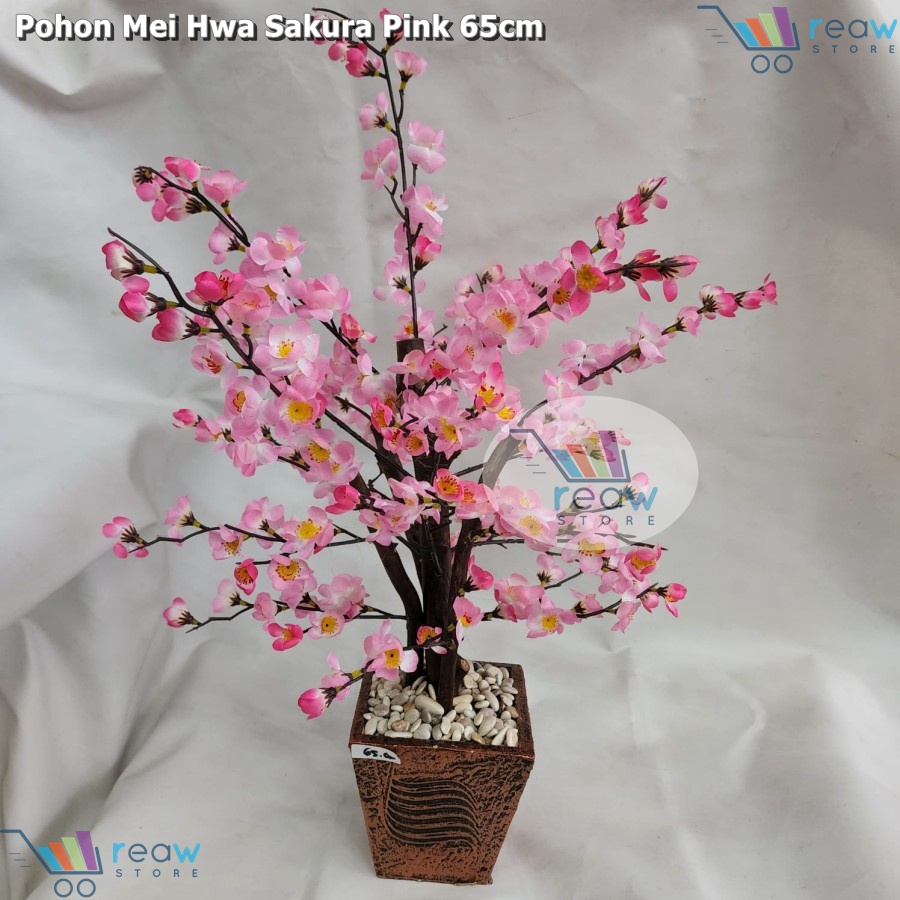 Jual 65 CM Dekorasi Imlek Sincia Pohon Mei Hua Mei Hwa Sakura Pink ...