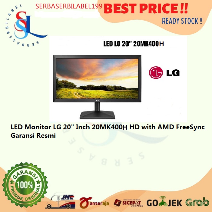 Jual LED Monitor LG 20" Inch 20MK400H HD IPS HDMI Garansi Resmi - LG 20MK400H | Shopee Indonesia