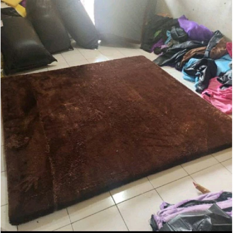 Jual (LNT)Karpet lantai tikar bulu rasfur 150 x 100 tebal 7 cm | Shopee ...