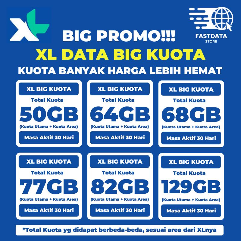 Jual BIG PROMO!! PAKET DATA XL BIG KUOTA SUPER MURAH PROSES CEPAT ...
