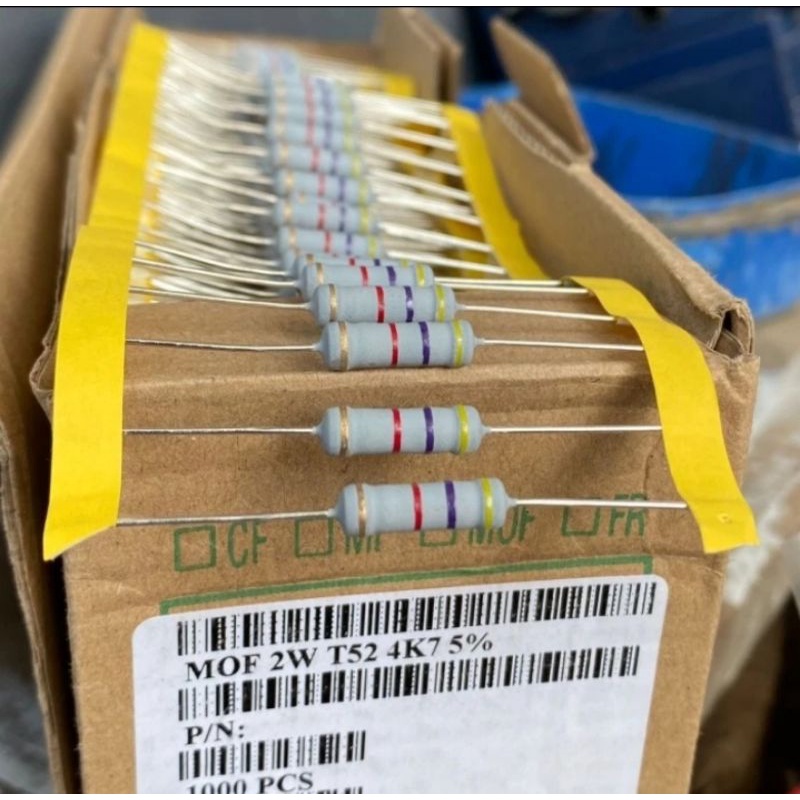 Jual resistor 2k2 3k3 3k9 4k7 5k6 22k 2watt Taiwan | Shopee Indonesia