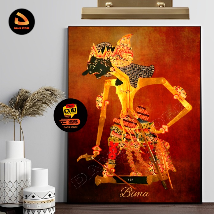 Jual Poster Wayang Bima Werkudara Bratasena Bimasena Untuk Hiasan ...