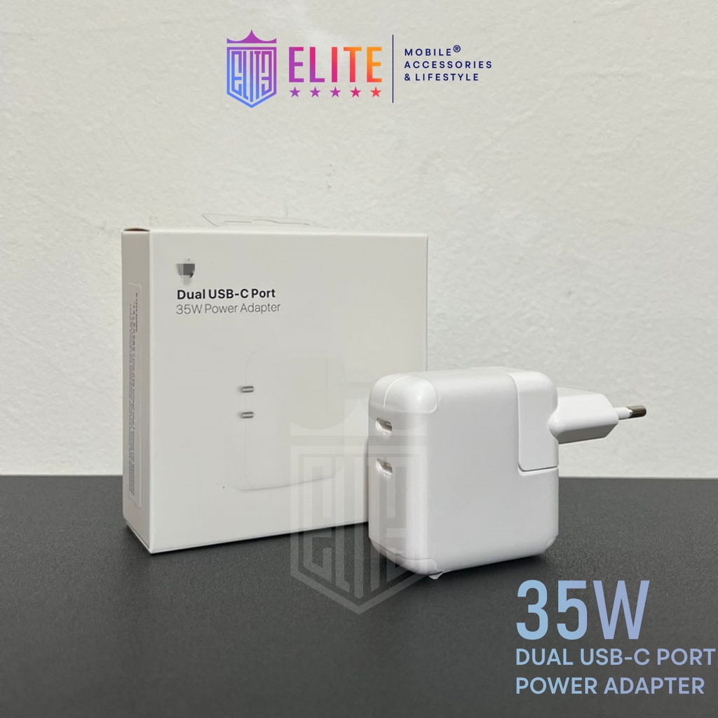 Jual ADAPTER FAST CHARGING 35W DUAL PORT TYPE USB C 35 WATT ORIGINAL ...