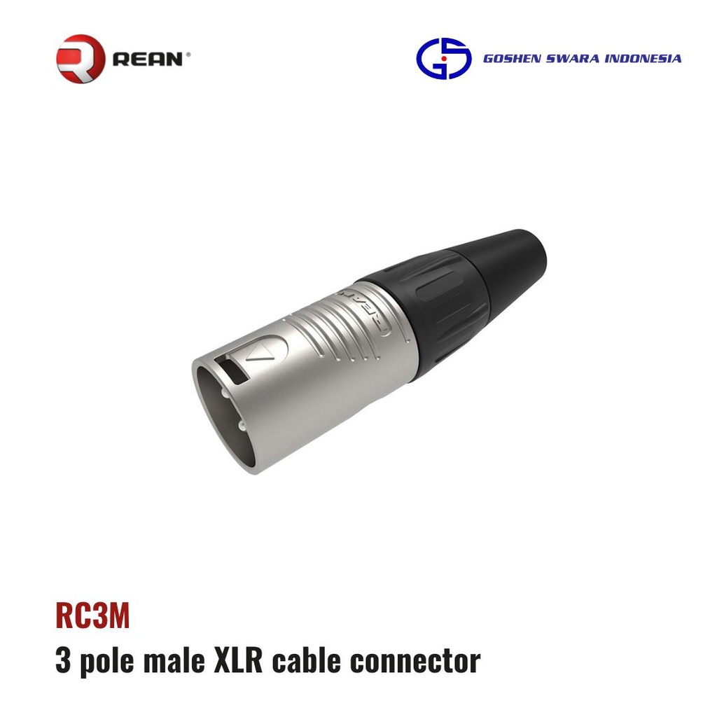 Jual Neutrik Rean RC3M 3 Pin Male XLR Mic Connector (NC3MXX Alternative) | Shopee Indonesia