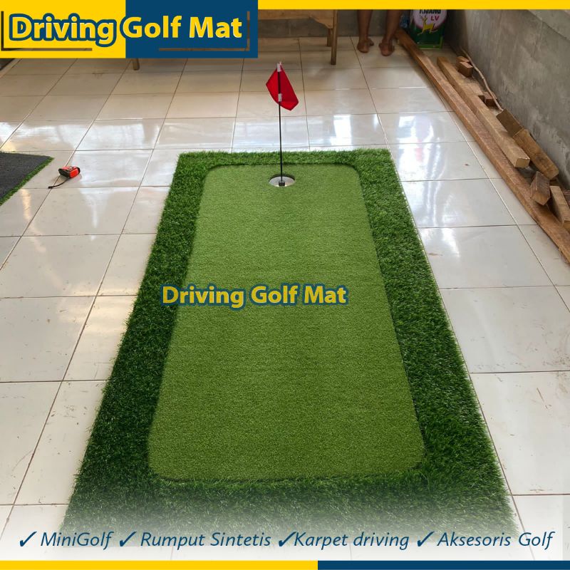 Jual Karpet Putting Green Golf Ukuran 100*200 cm Free Hole Cup Bendera ...