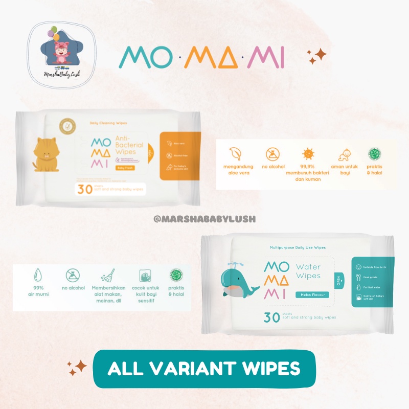 Jual MOMAMI WIPES / TISSUE BASAH / TISU BASAH ANAK | Shopee Indonesia