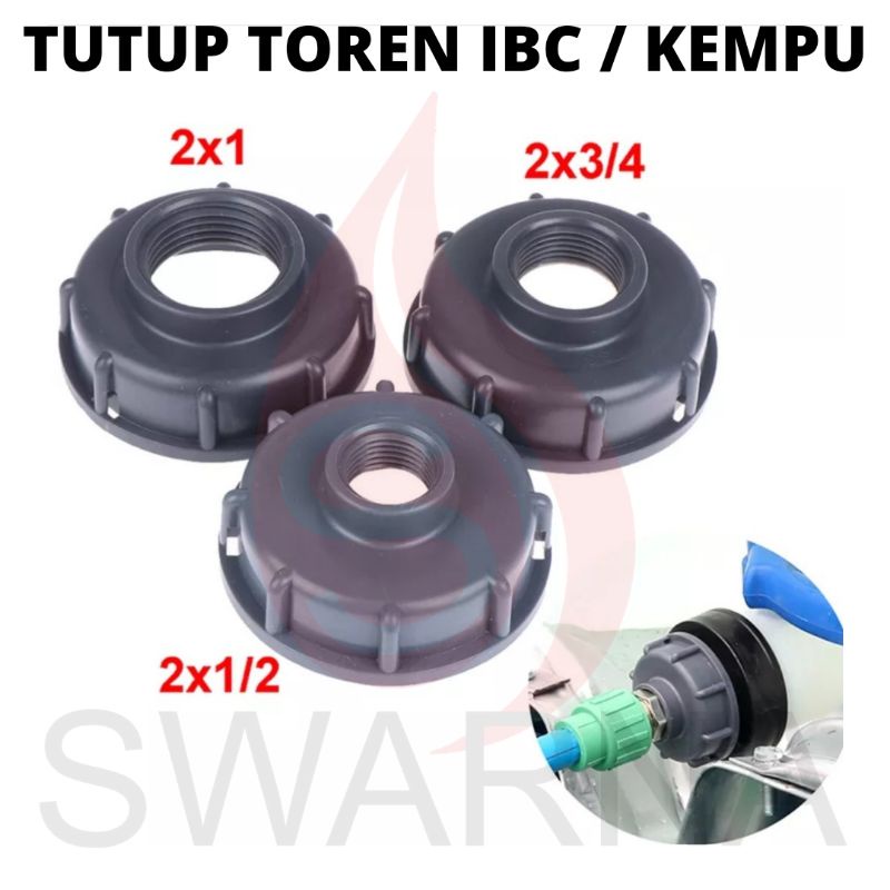 Jual Tutup Toren IBC / KEMPU Uk 1/2 3/4 1 inch Adaptor Kran | Shopee ...