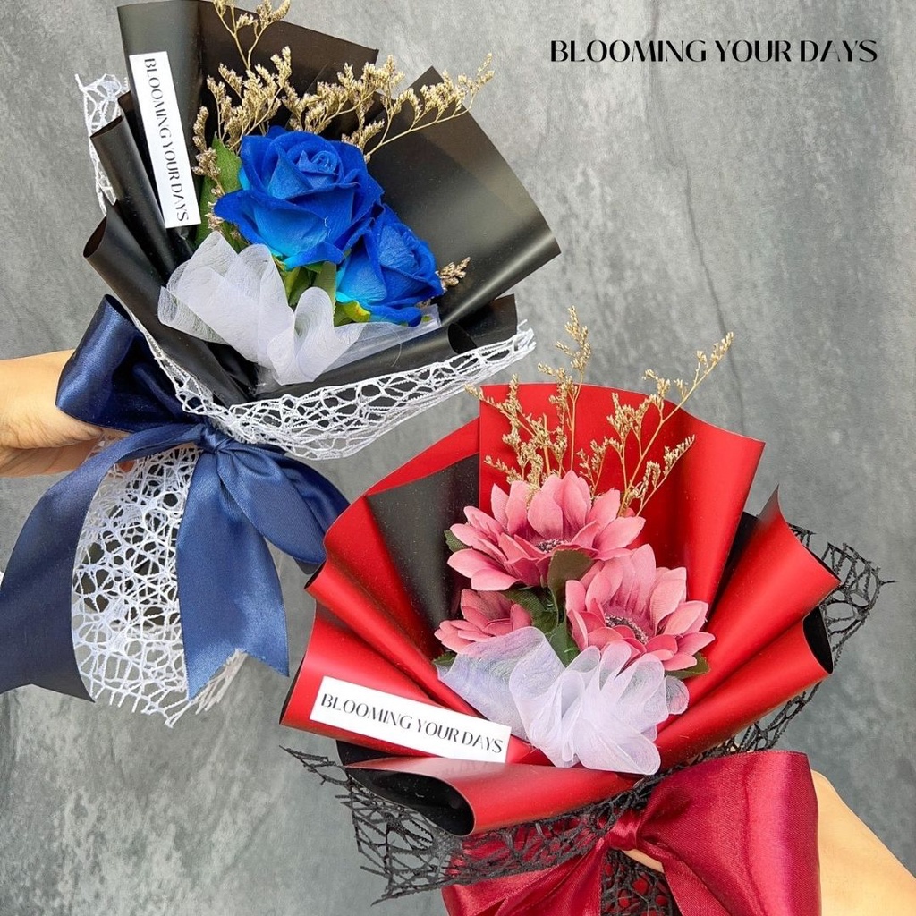 Jual bloomingyourdays Buket Bunga Bouquet bunga aesthetic kado ulang ...