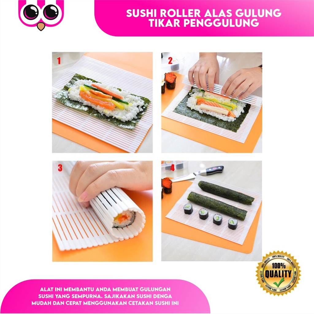 Jual SUSHI ROLLER ALAS GULUNG TIKAR PENGGULUNG SUSHI / ALAT GULUNG ...