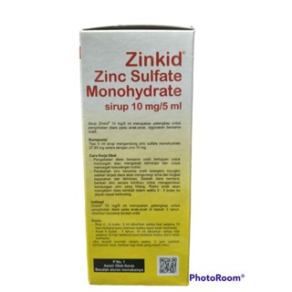 Jual Zinkid Zinc Sulfate Monohydrate sirup (5ml) | Shopee Indonesia