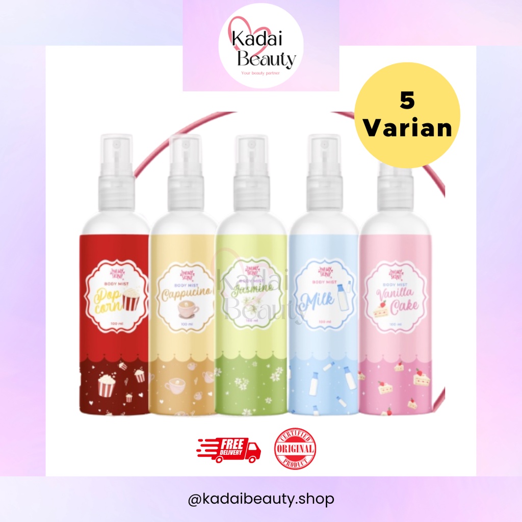 Jual Oh My Skin ! Body Mist New Series Parfume Vanilla Popcorn Milk ...