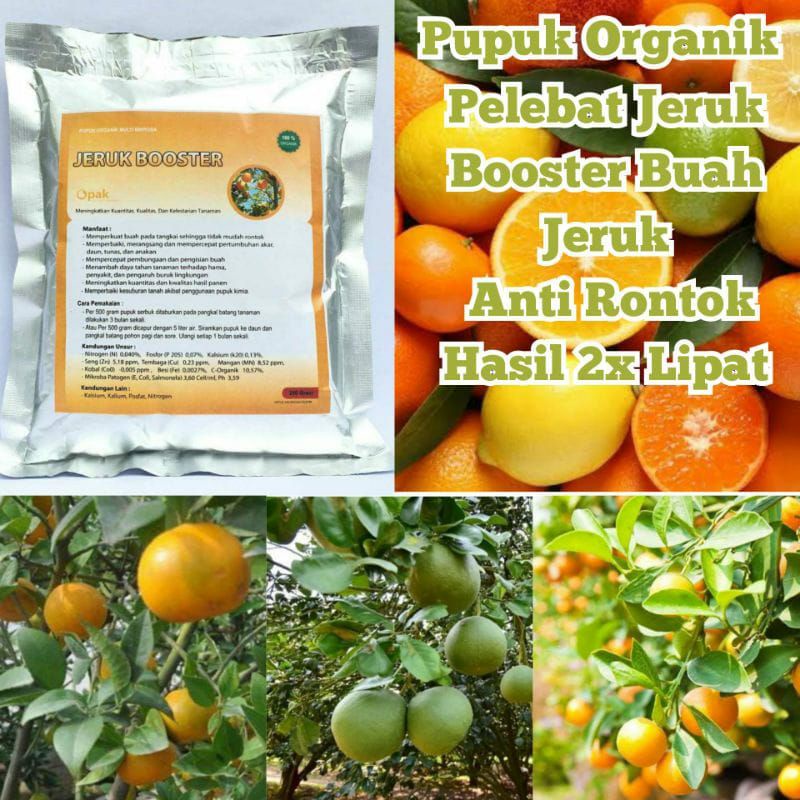 Jual Pupuk Organik Pelebat Buah Dan Booster Jeruk Cepat Berbuah Lebat | Shopee Indonesia