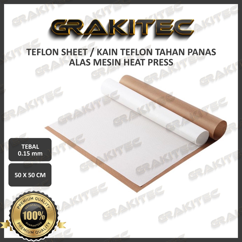 Jual Teflon Sheet / Kain Teflon Tahan Panas Serbaguna / Alas Mesin ...