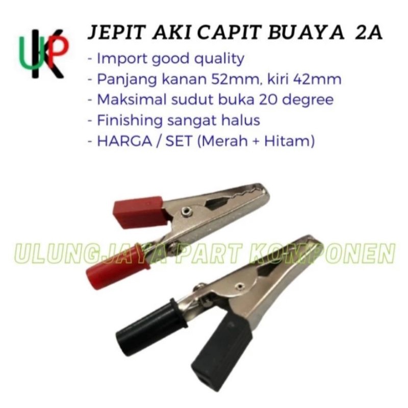 Jual capit buaya jepit buaya capitan penjepit buaya jepit aki 1 pasang ...