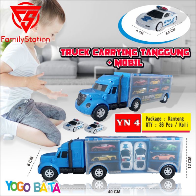 Jual Mainan Anak Mobil Truck Container Diescat truk box penyimpanan ...