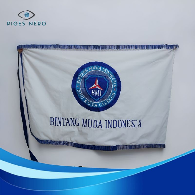 Jual Bendera Ruangan Pataka BMI - Bintang Muda Indonesia Bordir ...