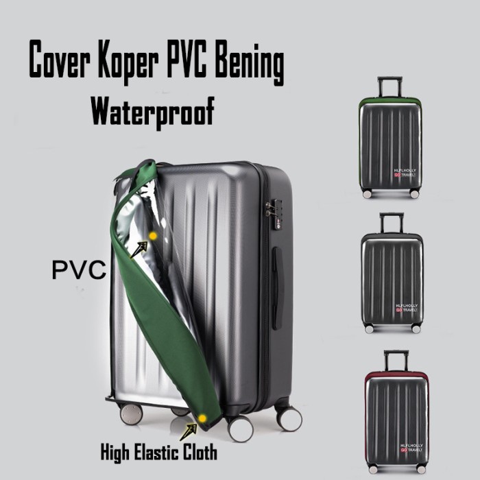 Jual COVER PELINDUNG KOPER PVC PLASTIK BENING / LUGGAGE COVER ...