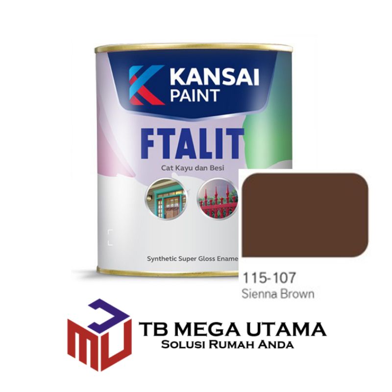 Jual Cat Ftalit 107 Sienna Brown 1 kg | Kansai Paint Cat Kayu dan Besi ...
