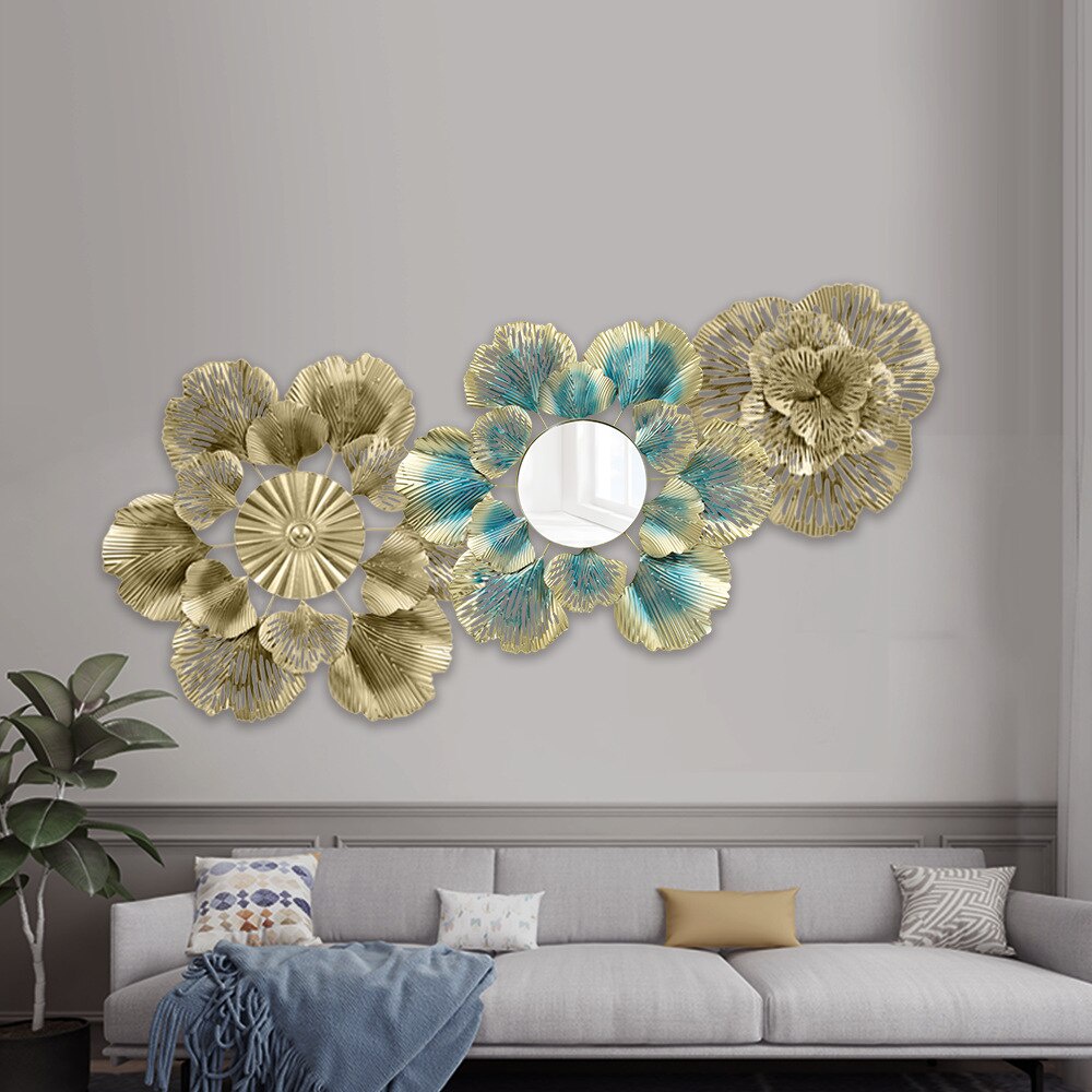 Jual Pajangan Hiasan Dinding Daun Bunga Ginkgo Leaf Mirror Wall Hanging ...