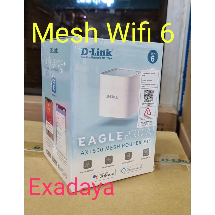 Jual D-Link M15 , AX1500 Eagle Pro WiFi 6 Wireless Mesh Router ( 1 Pack ...