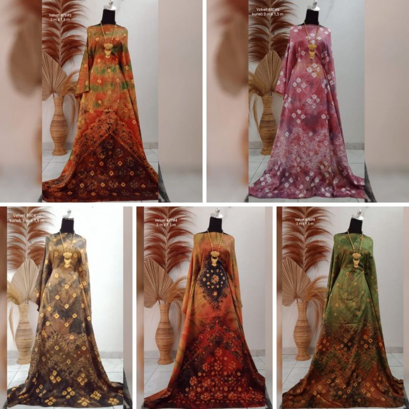 Jual KAIN JUMPUTAN PALEMBANG VELVET 3 METERAN BAHAN DASAR BATIK ...