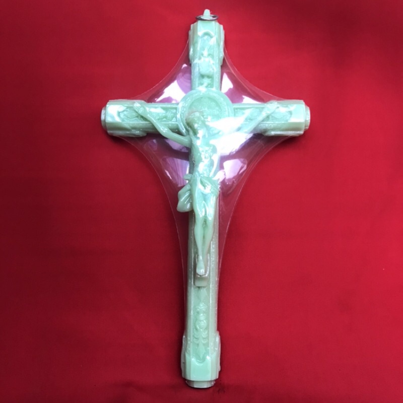 Jual Salib Benedictus 40cm fosfor Katolik Kristen Bunda maria Yesus ...