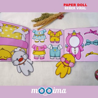 Jual Bebek Dolls mainan edukasi anak paper book / paper duck quite book ...