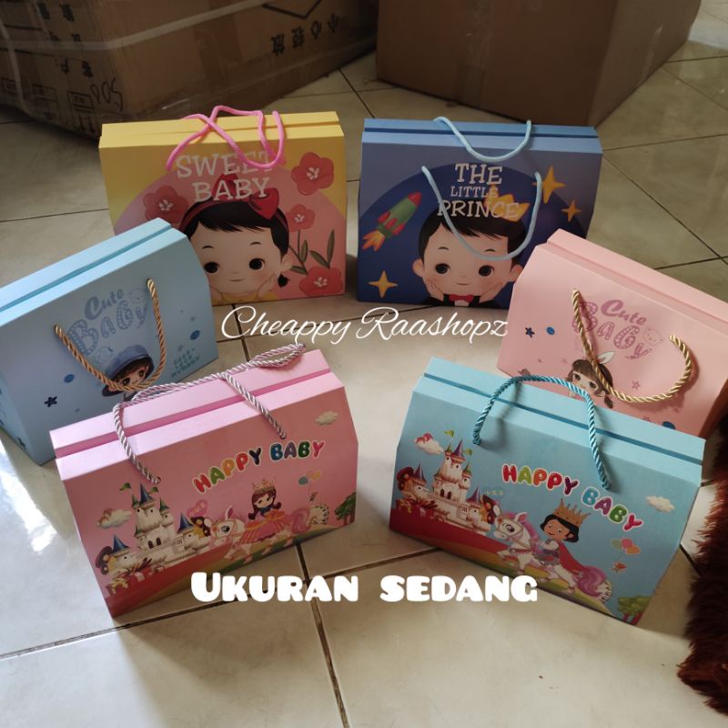 Jual Medium Box Souvenir Ulang Tahun Anak Goodie Bag Snack Ultah ...