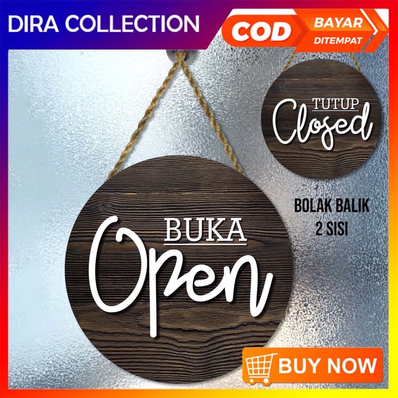 Jual DiRa_Collection25 | OPEN CLOSE | PAPAN SIGN BUKA TUTUP TOKO ...