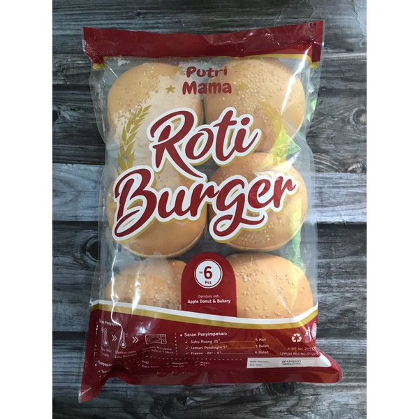 Jual Roti burger PUTRI MAMA isi 6 pcs | Shopee Indonesia