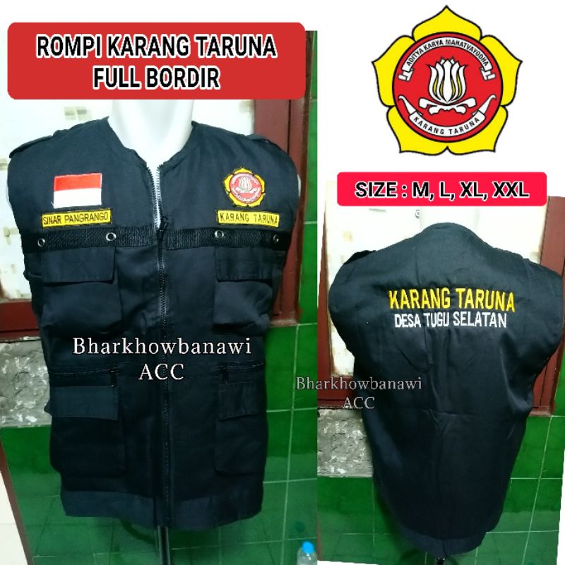 Jual ROMPI KARANG TARUNA FULL BORDIR ROMPI LAPANGAN CUSTOM BORDIR ...