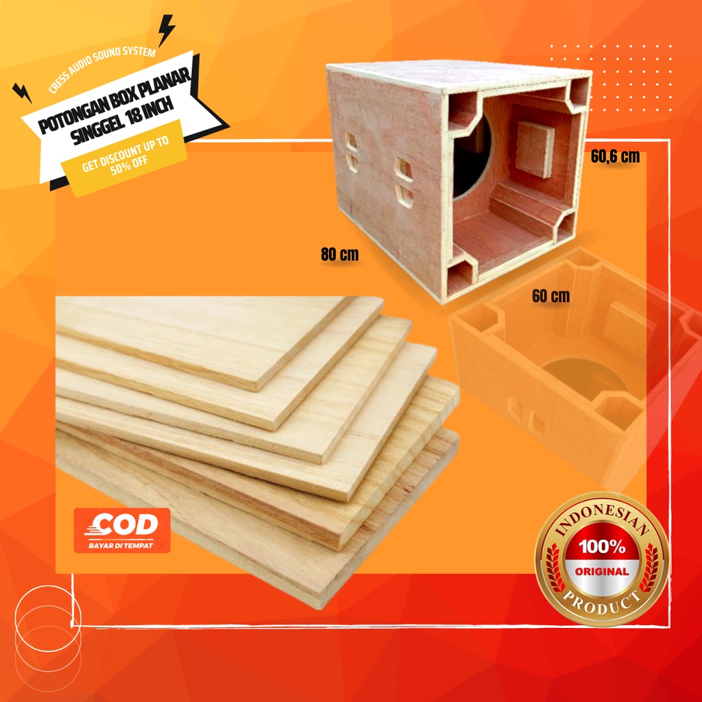 Jual POTONGAN Box Sound System Speaker Subwofer Planar 18 Inch Papan ...