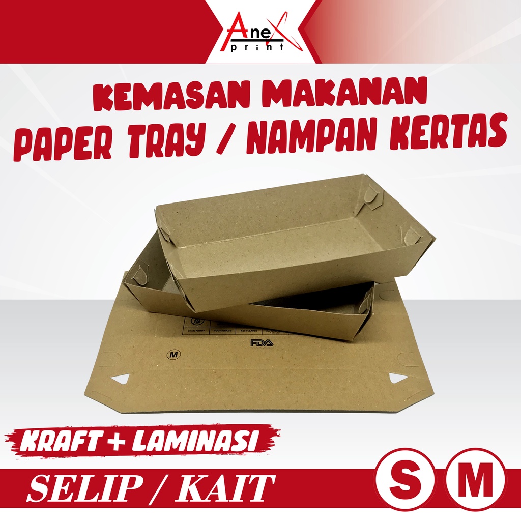 Jual WADAH MAKANAN / PAPER TRAY / NAMPAN KERTAS / FOOD TRAY / BAHAN ECO ...