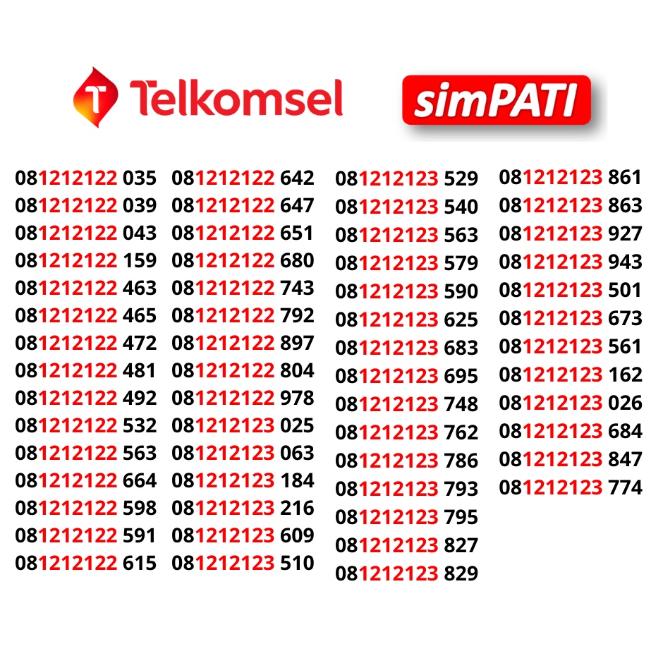 Jual Nomor Cantik Telkomsel - Nomor Cantik Simpati - Nomer Cantik Telkomsel - Nomer Cantik ...
