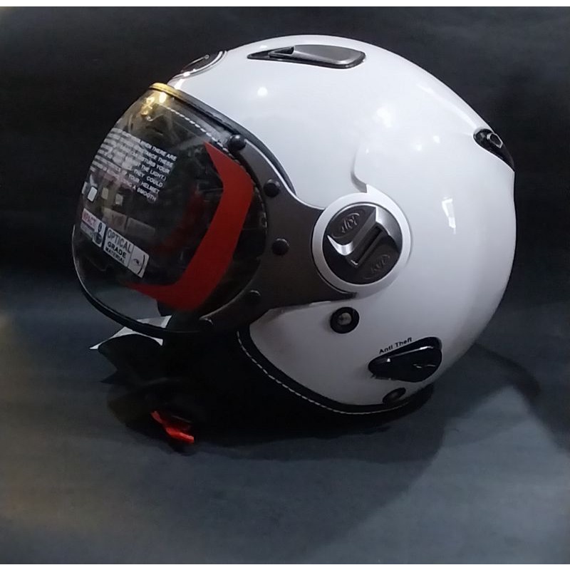 Jual HELM KYT ELSICO SOLID | HALF FACE | KYT RETRO | Shopee Indonesia