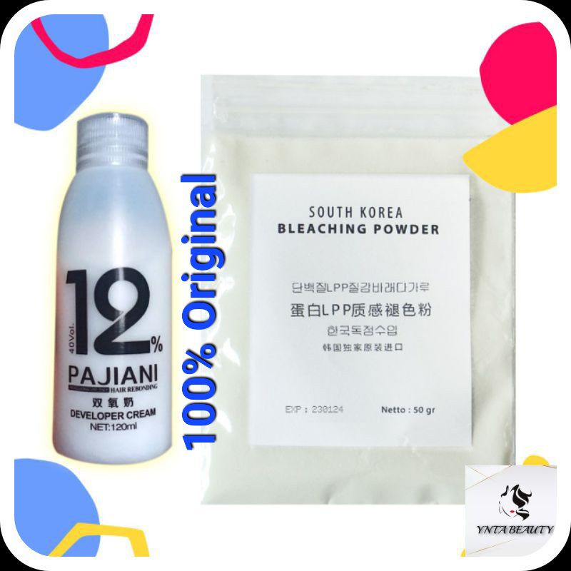 Jual BLEACH KOREAN Powder 50gr + Developer 120ml | Bleaching Rambut ...