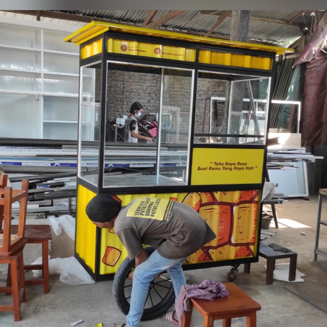 Jual Booth Dorong / Booth Container / Gerobak Dorong | Shopee Indonesia