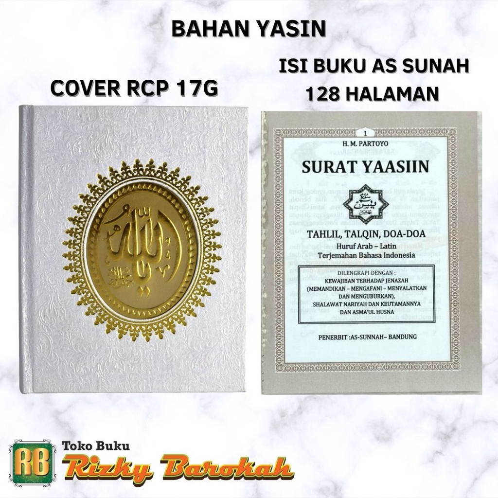Jual Bahan Yasin Cover RCP Dan Isi Buku 128 Halaman As Sunah | Shopee ...
