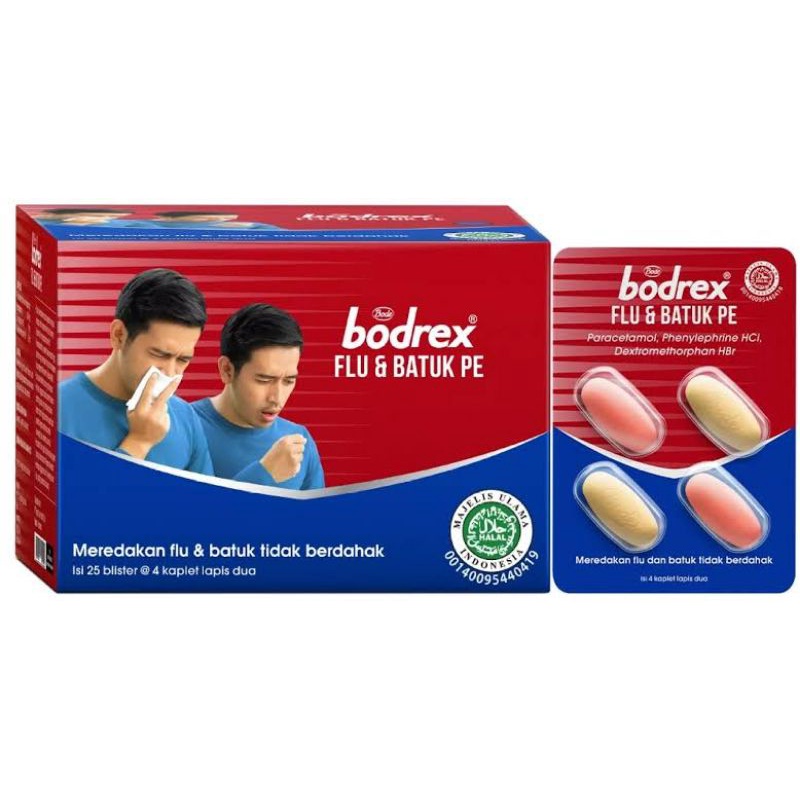 Jual Bodrex flu dan batuk PE, per 1 strip | Shopee Indonesia