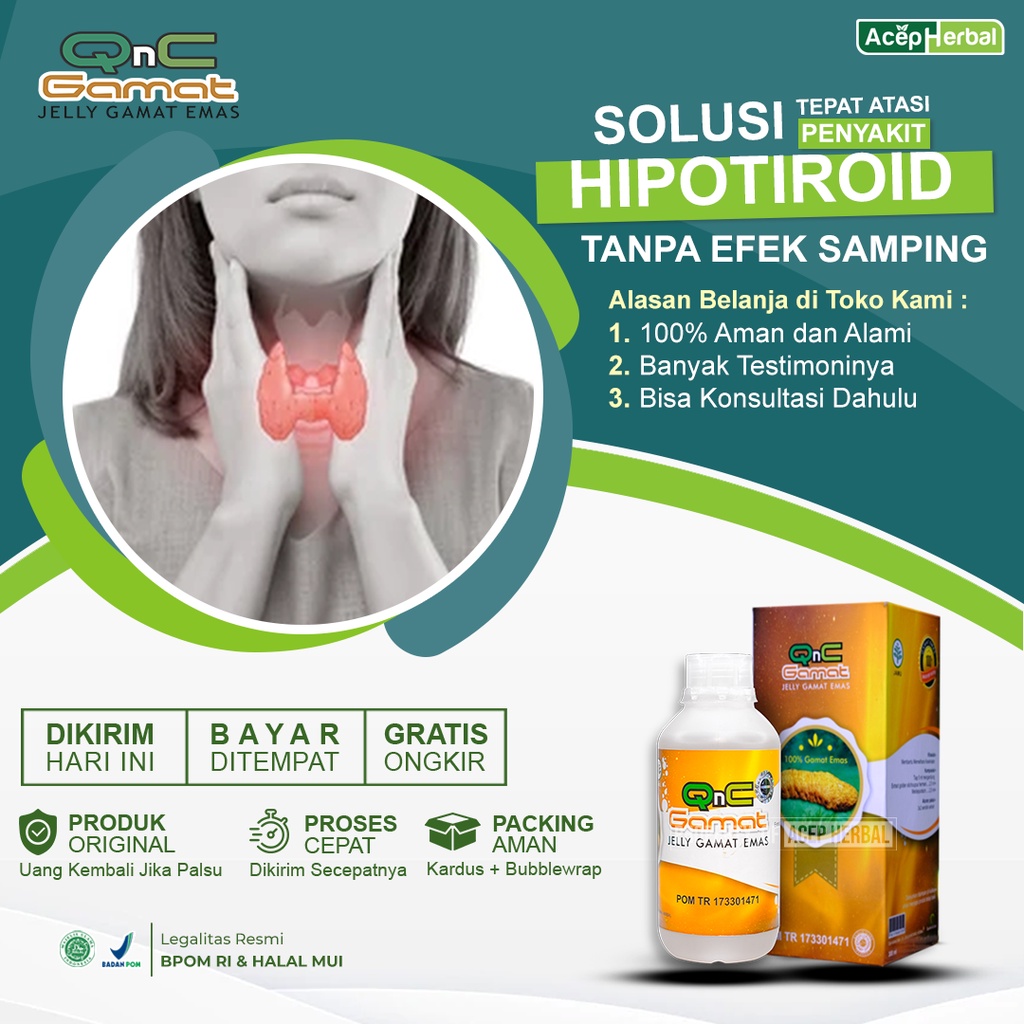 Jual Obat Hipotiroid Kelenjar Tiroid Gondok Benjolan Leher Pembengkakan ...