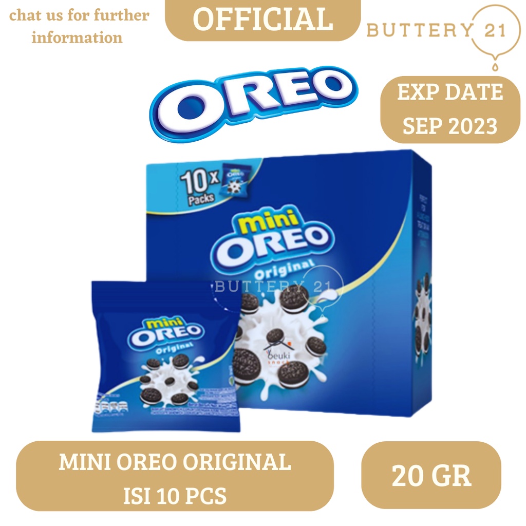 Jual OREO MINI ORIGINAL 1 BOX (10 PACK) | Shopee Indonesia